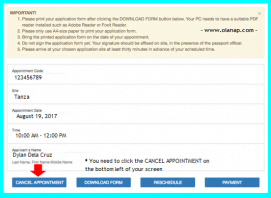 How to Cancel or Reschedule Your DFA Appointment Passport