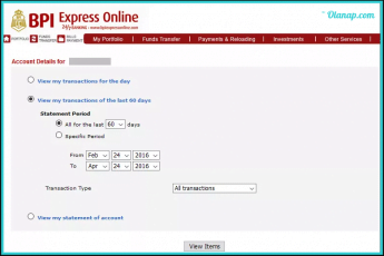 BPI Balance Inquiry and Transaction History - Olanap.com